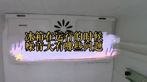 冰箱运行的候噪音大看看是怎么回事