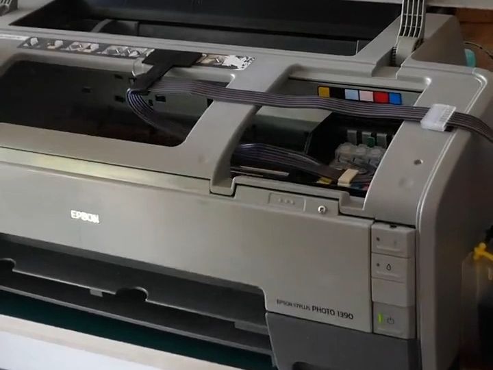 爱普生1390打印机更换喷头教程