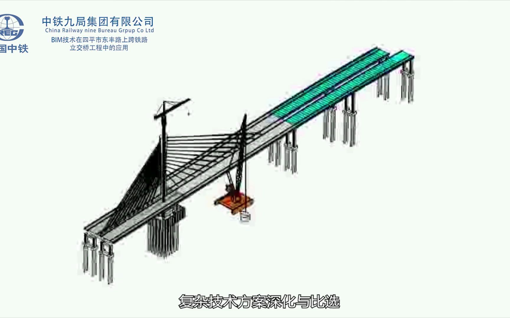 BIM技术在四平市东丰路上跨铁路立交桥工程 【需要做BIM动画加V:...