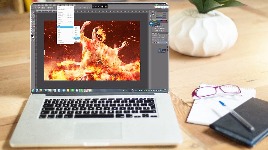 ps脱白教程(96)——滤镜菜单,风效果讲解