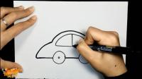 好学简单的幼儿简笔画视频 好看的小汽车