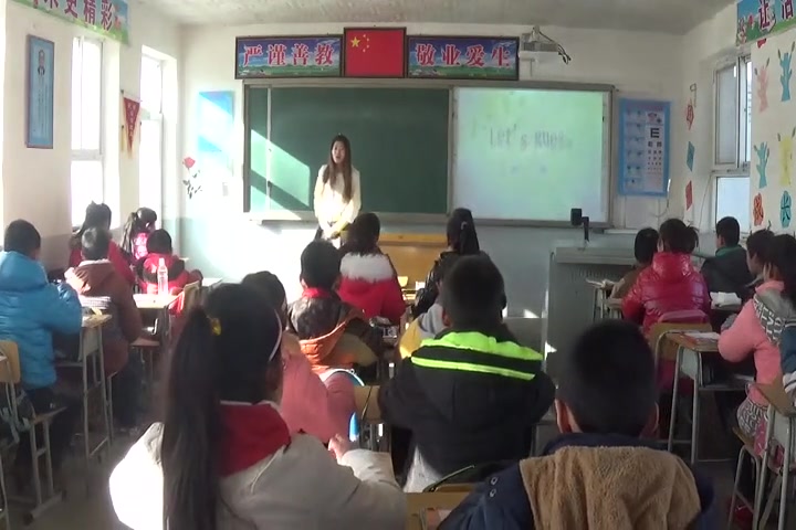 人教版小学英语五年级上册《Recycle 1》-孟老师优质课公开课教学视频