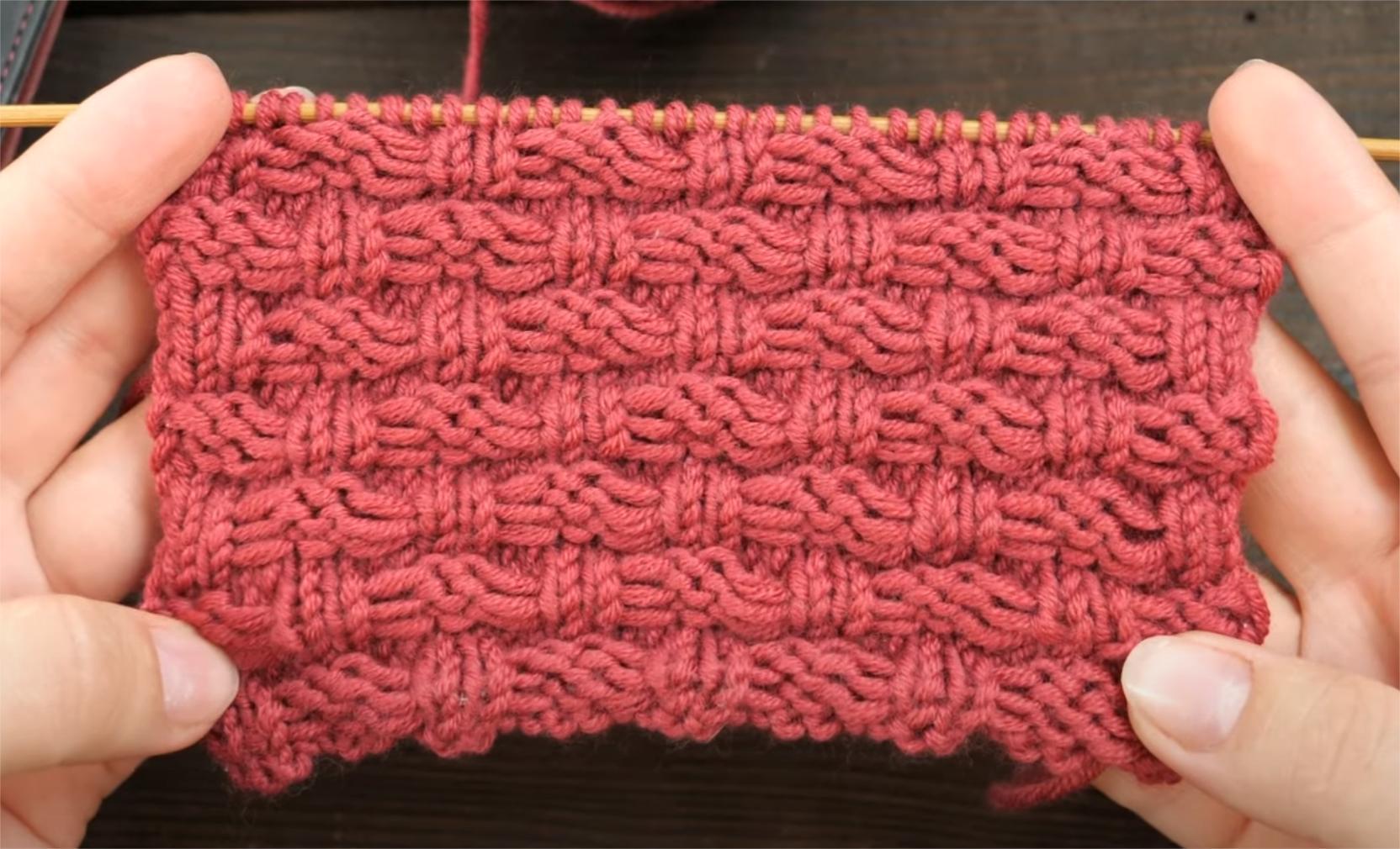 简单针法照样能织出迷人花样,浮雕砖纹花教程,衣帽袜等皆可使用