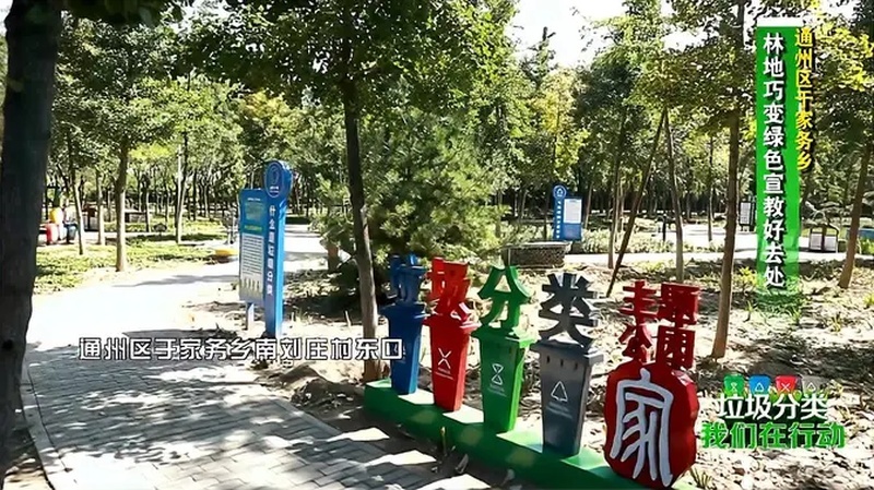 北京您早 垃圾分类,我们在行动--通州区于家务乡:林地巧变绿色宣教好...