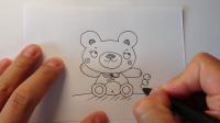 卡通简笔画.可爱的小熊