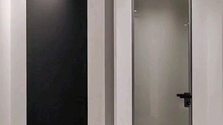 极简卧室门和极简卫生间门 #宁波高端定制#宁波极简门定制#极简无框...