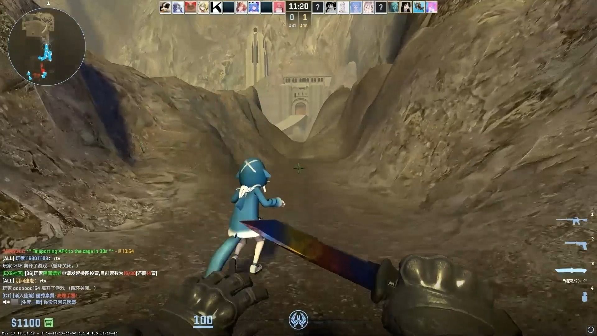 cs2社区服 exg服务器 僵尸逃跑模式 (无hide插件 1650ti)2024/3/20录像