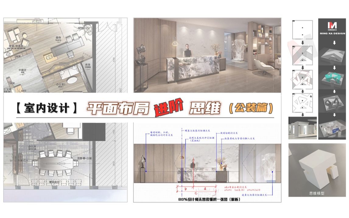【方案思维】工装平面布局及立面思维视频讲解—19讲全集