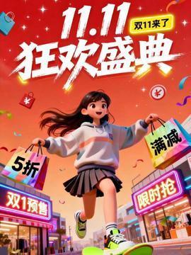 #即梦ai #双十一海报#双十一海报设计 双十一购物节海报@抖音小...