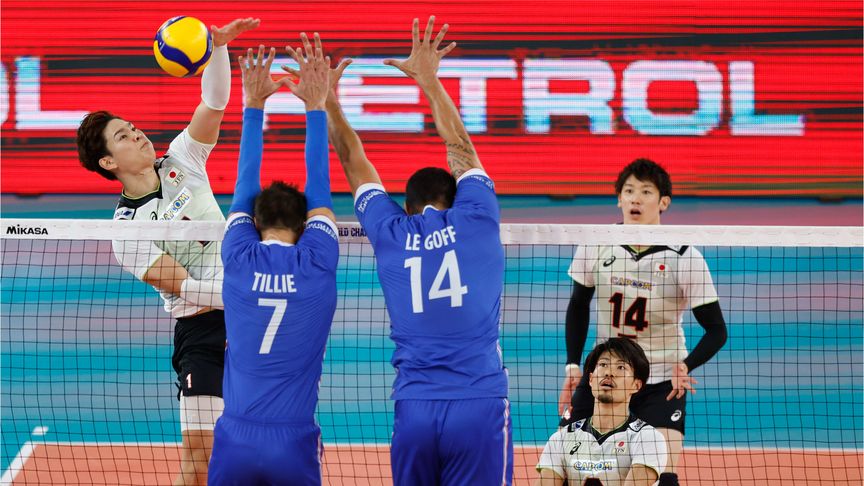 全场回放:2022男排世锦赛1/8决赛 法国男排3-2日本男排