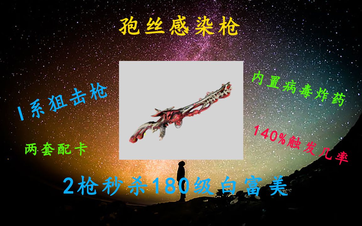 Warframe 2枪180级白富美 I系狙击枪 孢丝感染枪-测评【武器推荐】