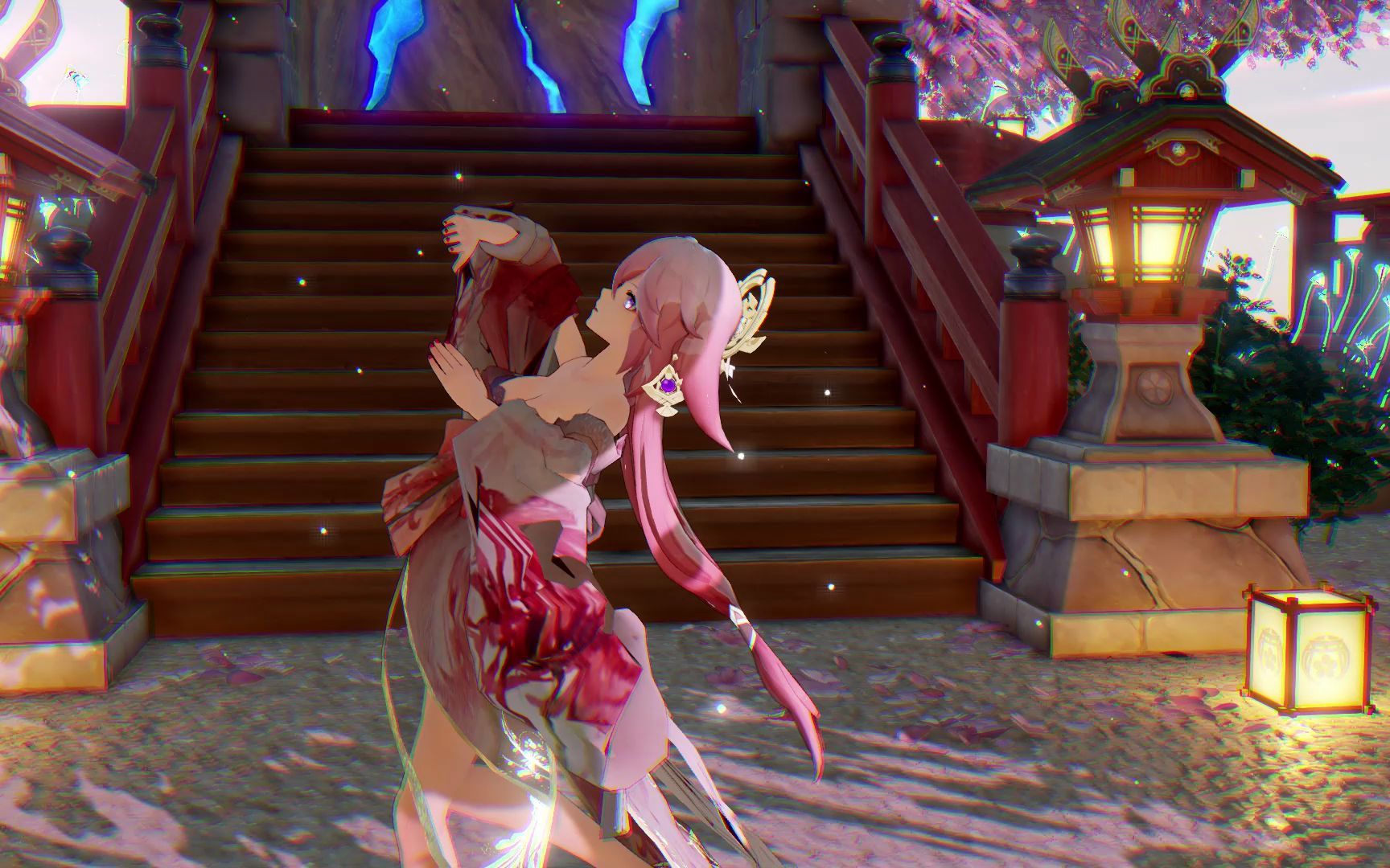 [MMD/原神/八重神子/群青]学校动漫社KPI,别赞要脸