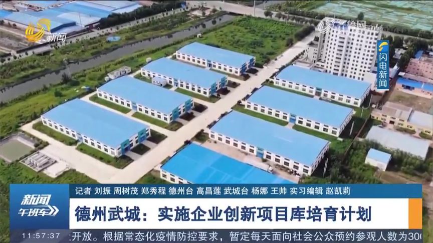 德州武城:实施企业创新项目库培育计划,为企业开通绿色申报通道