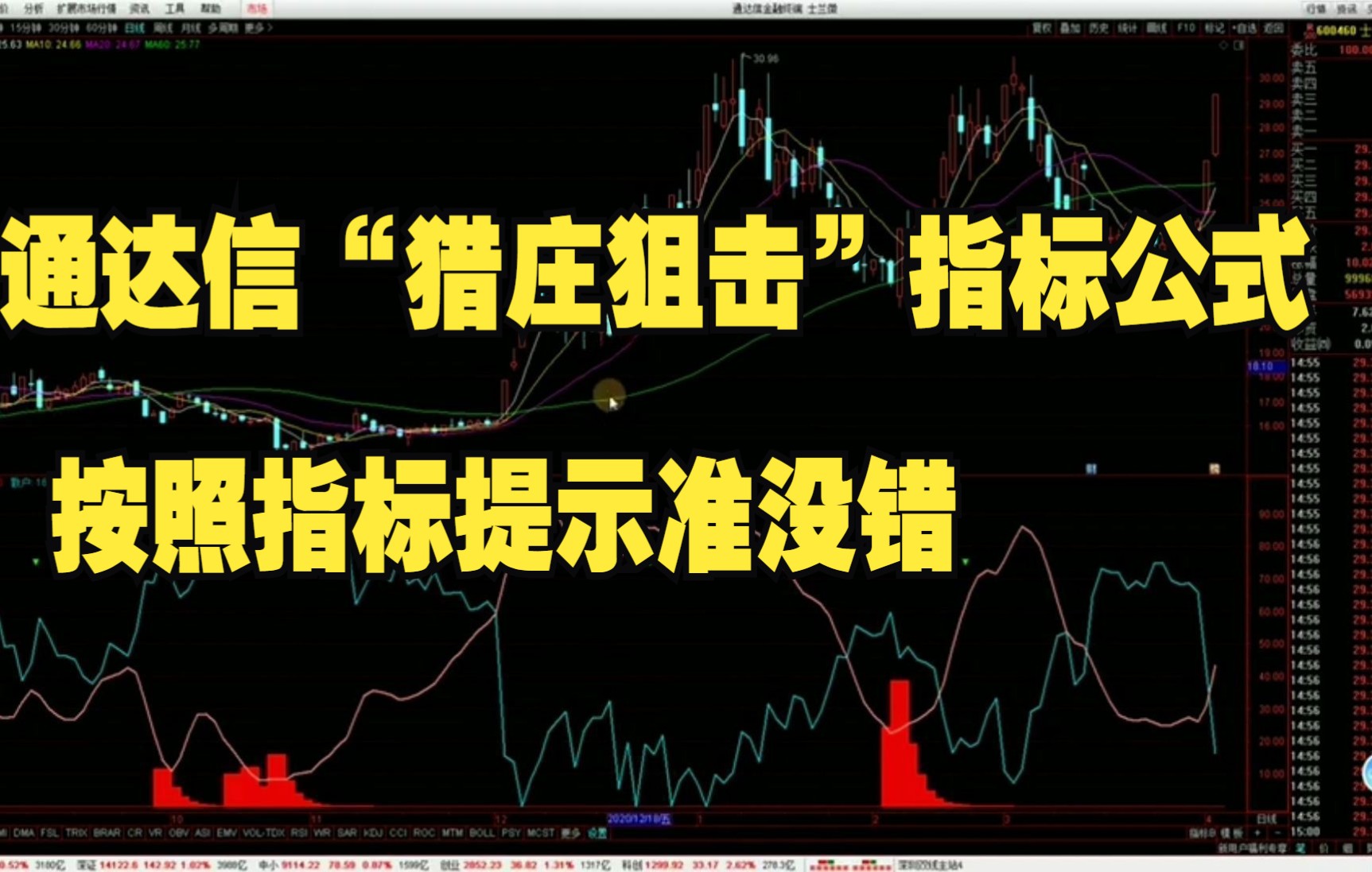 通达信“猎庄狙击”指标公式,按照指标提示准没错,建议收藏保存