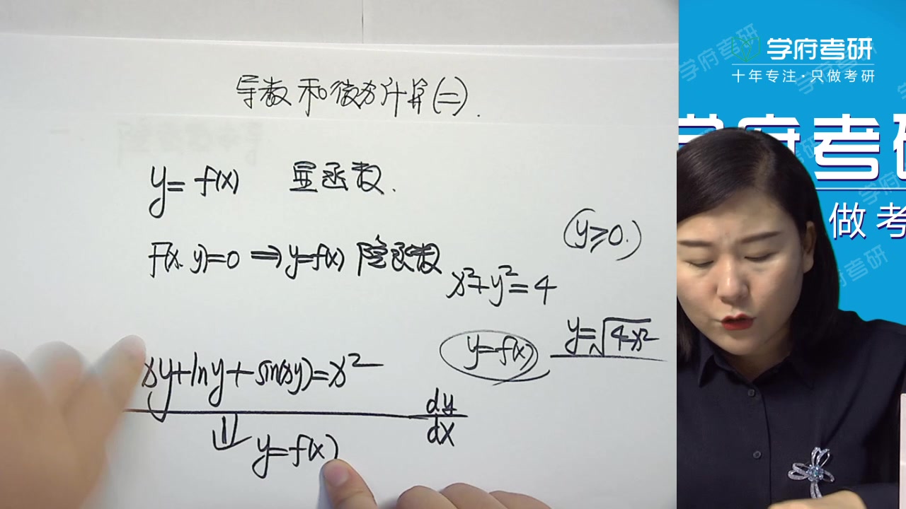 【考研】-学府考研-数学一-微积分-导数和微分的计算(二)