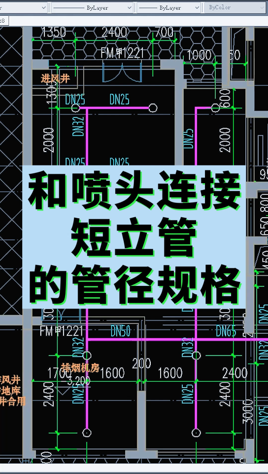 和喷头连接短立管的管径规格