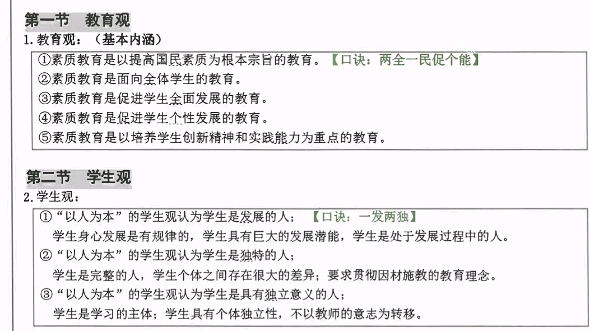 小学教资综合素质简答题