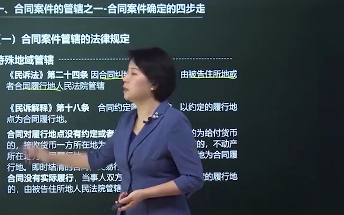 合同案件管辖案件确定的四步走