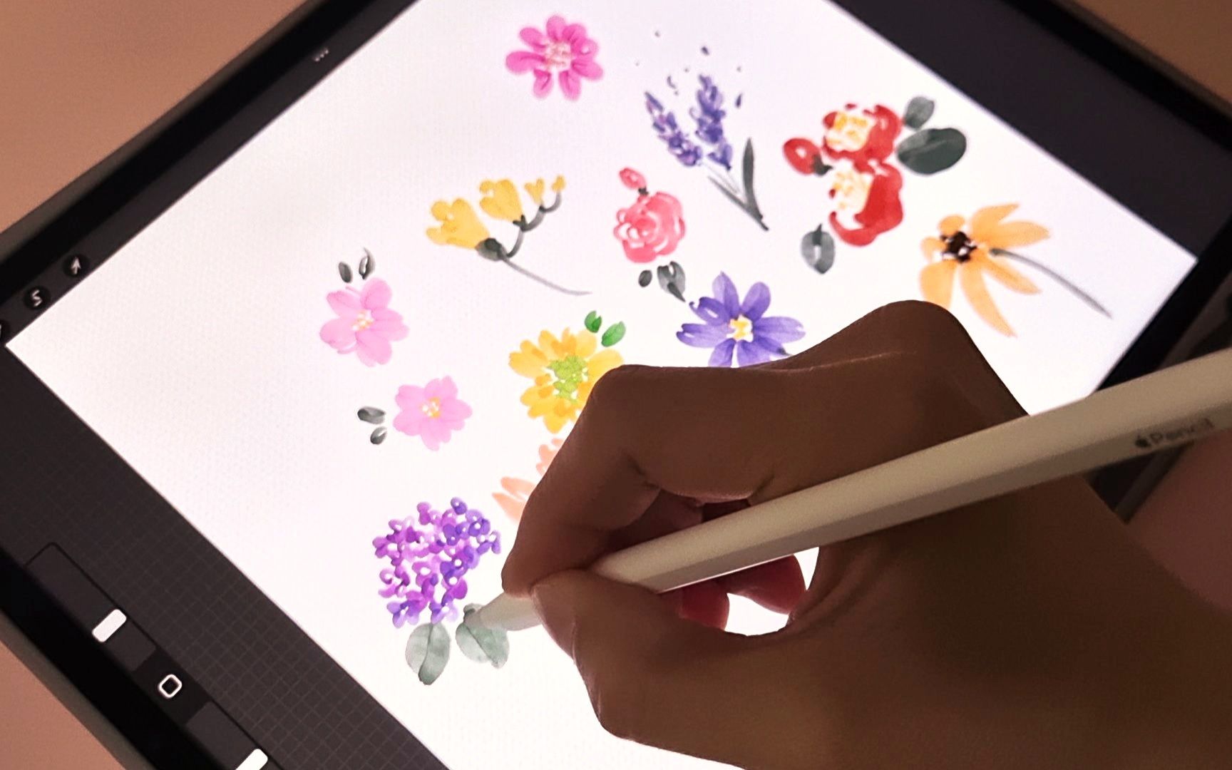 【procreate教程】手残党都能学会的花卉画法,新手向超详细教程