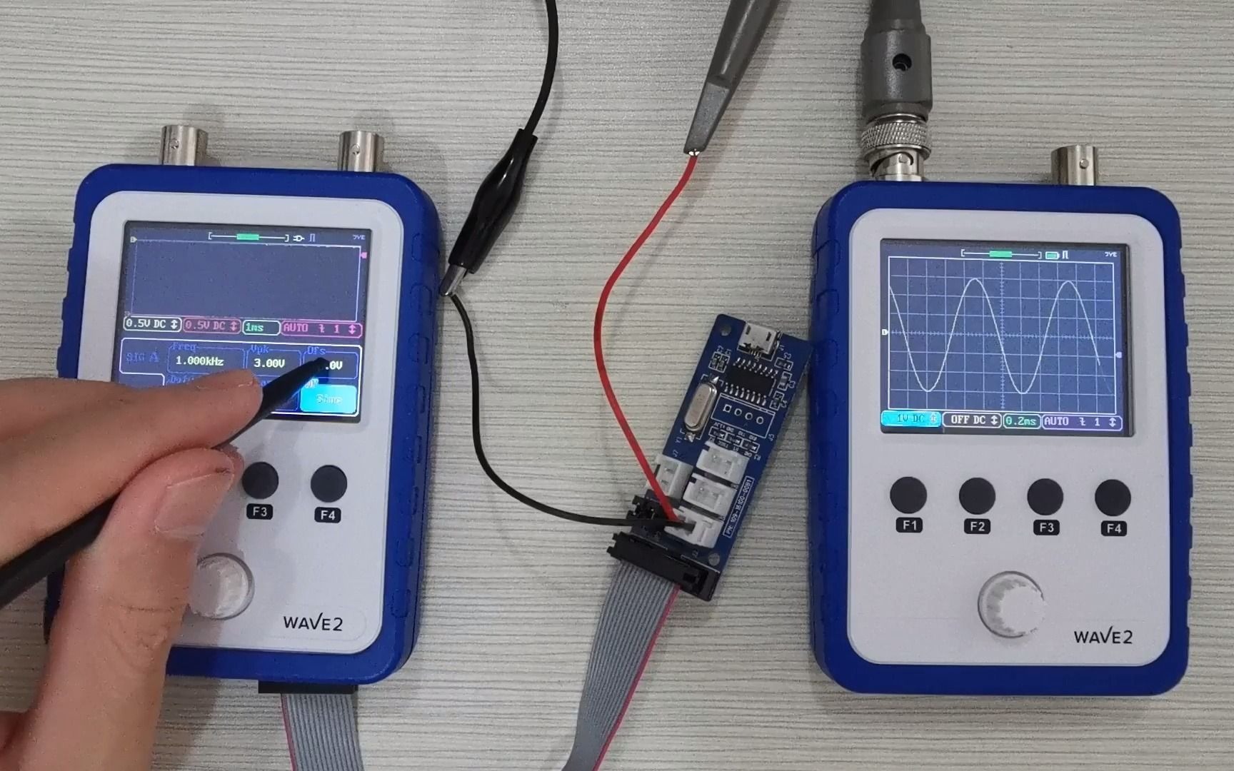 WAVE2双通道示波器使用视频