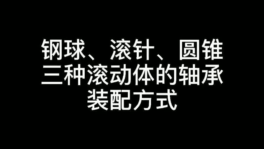 钢球、滚针、圆锥轴承滚动体装配方式