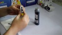 爱普生R270填充墨盒使用操作视频