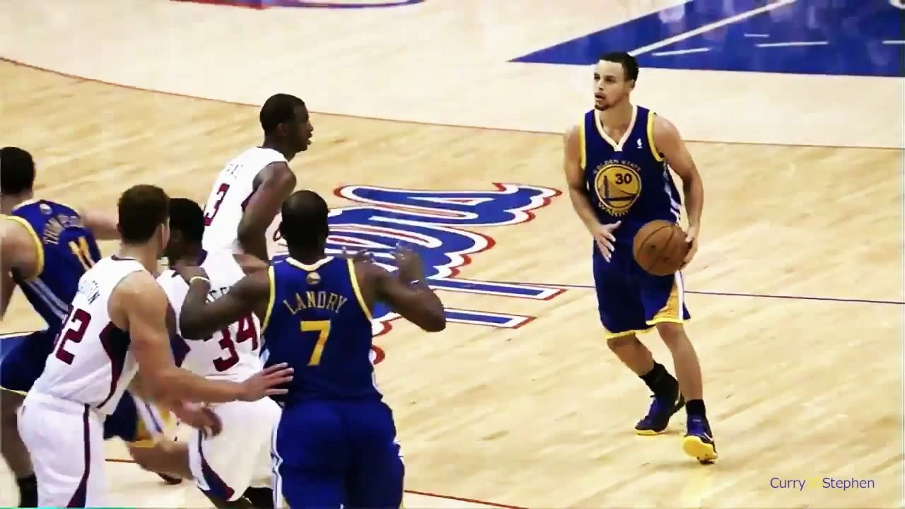 Stephen Curry史蒂芬·库里三分投篮动作慢放
