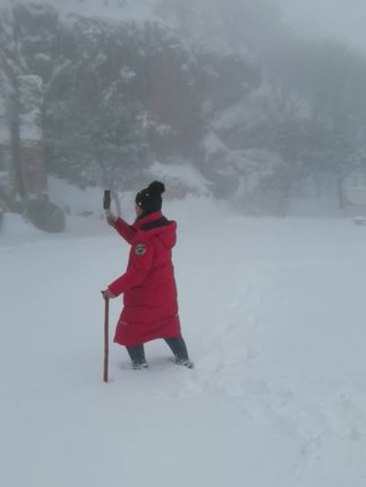 天气预报有暴雪,我立刻上山,如不能第一时间直播雪后美景,我觉得...