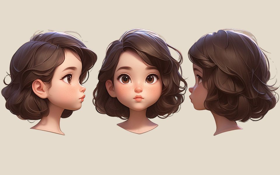 【Maya人物建模】从拉box开始教你,超详细的Q版卡通人物“小女生”...