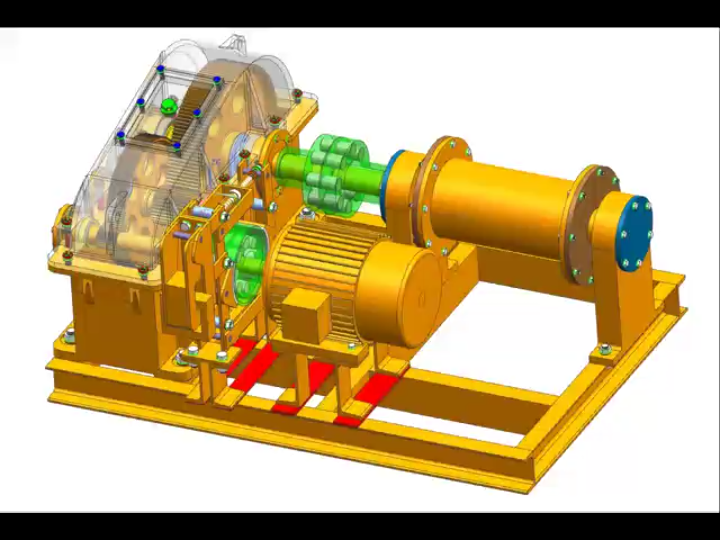 (减速器)卷扬机运动仿真