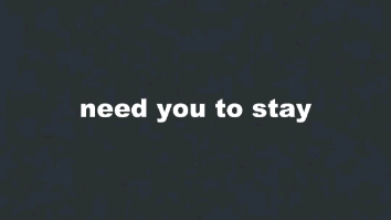 “I NEED YOU TO STAY”原弹幕版补档全屏