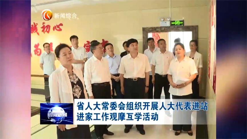 省人大常委会组织开展人大代表进站进家工作观摩互学活动