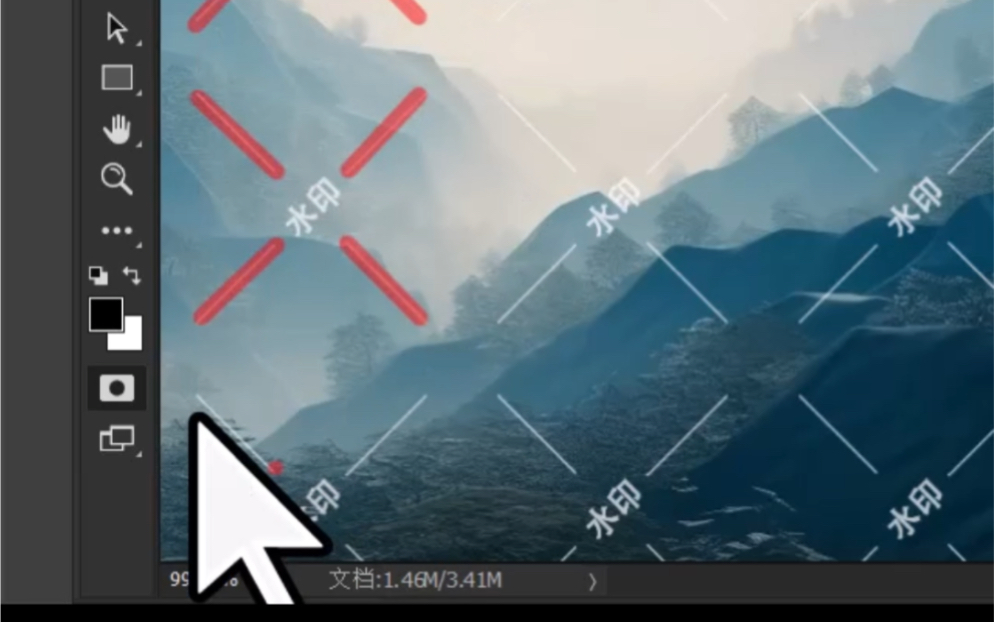 ߐ�0经验也能懂的PS去除满屏水印❗