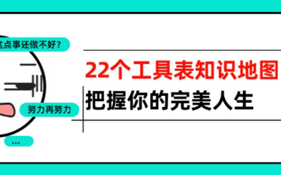 【干货】22个工具表知识地图,把握完美人生
