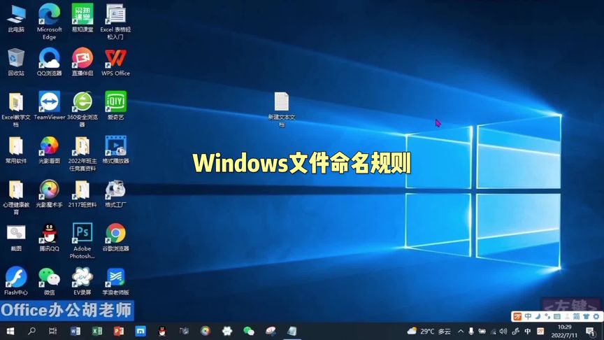 电脑办公软件,Windows操作系统文件的命名规则,职场宝典