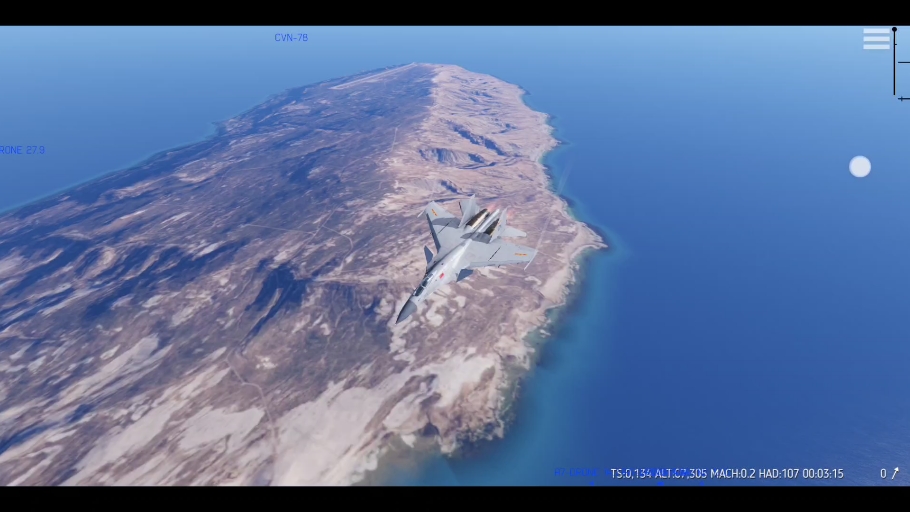 落叶飘机动 航母降落hd_模拟飞行_演示