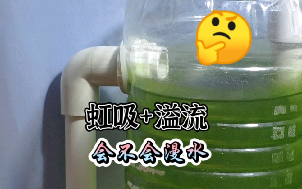 虹吸管+沉淀仓+溢流管安装方式,你看它会有漫水情况吗?实操演示