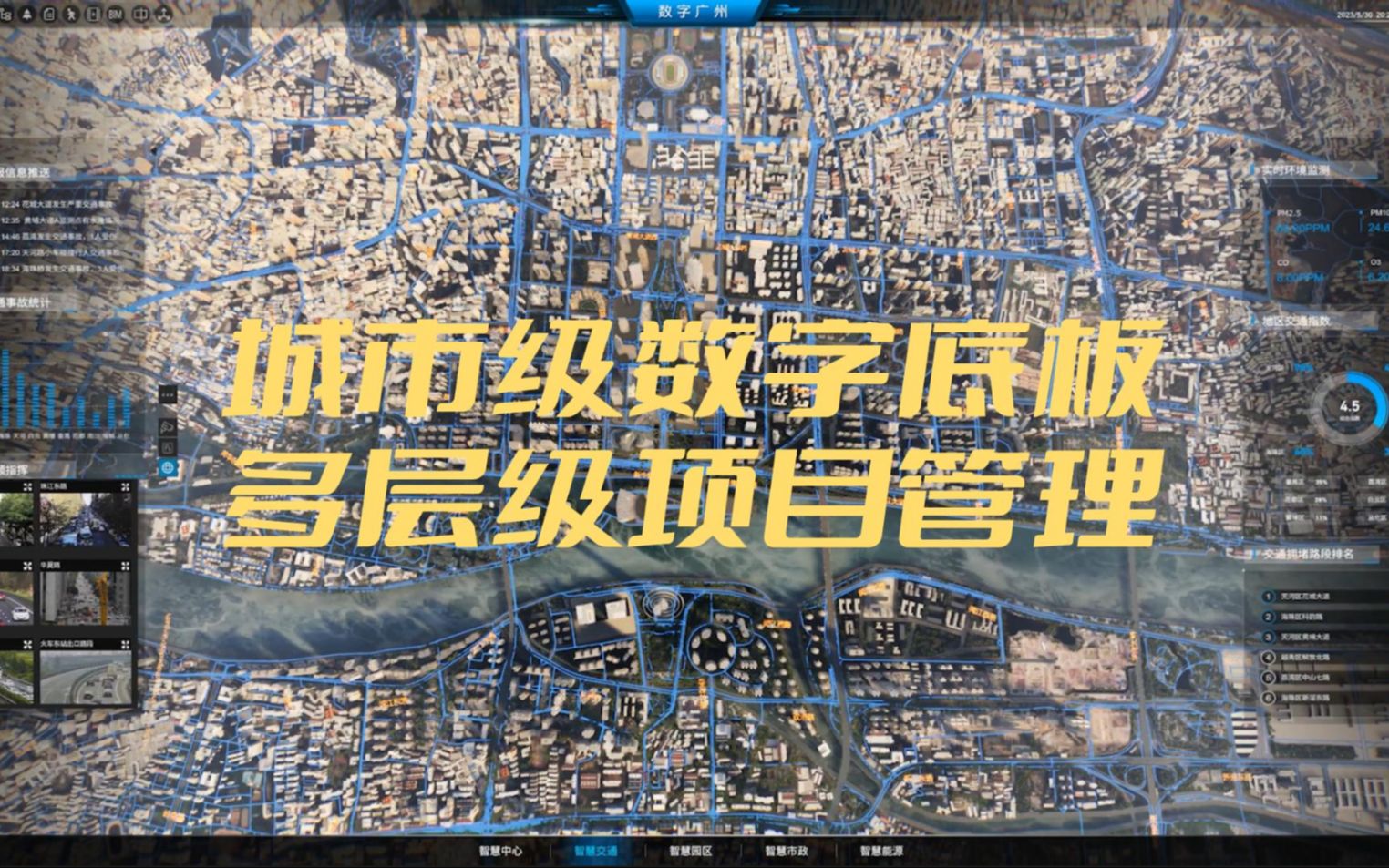 大白数字孪生CIM平台:城市级数字底板 多层级项目管理