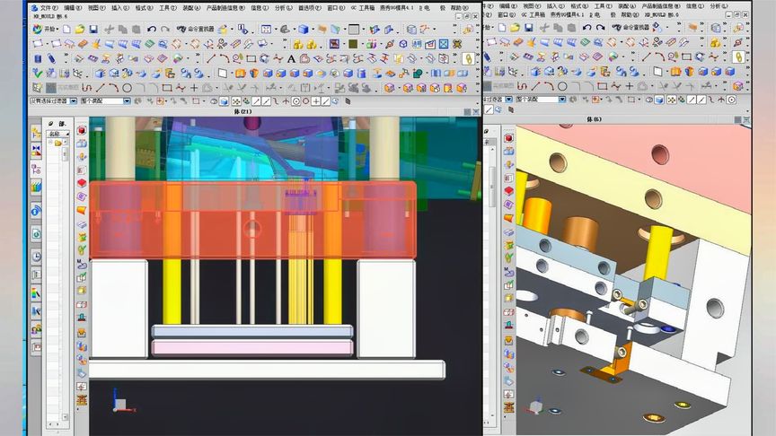 模具设计之吸尘器模具顶出勾机的全3D设计及技术参数