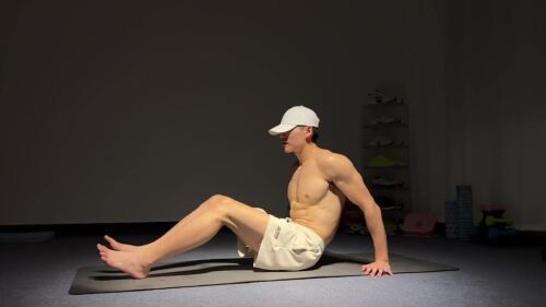 min坐着瘦肚子、感受一下坐着肚子燃烧的感觉