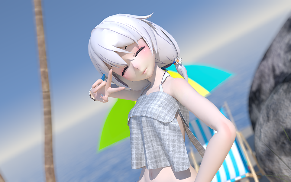 [C4D渲染/布料解算/60幁]德莉莎的忧郁心情