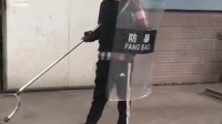 ...云勇无畏防爆防暴钢叉伸缩不鏽钢抓捕器颈脚叉校园安保装备保安器材