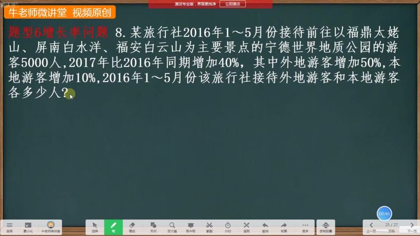 二元一次方程应用题七种常见题型之题型六、七,增长率和图形问题