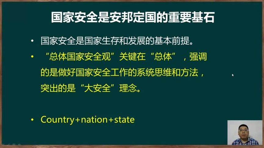 20考研政治核心概念第五十一讲:总体国家安全观