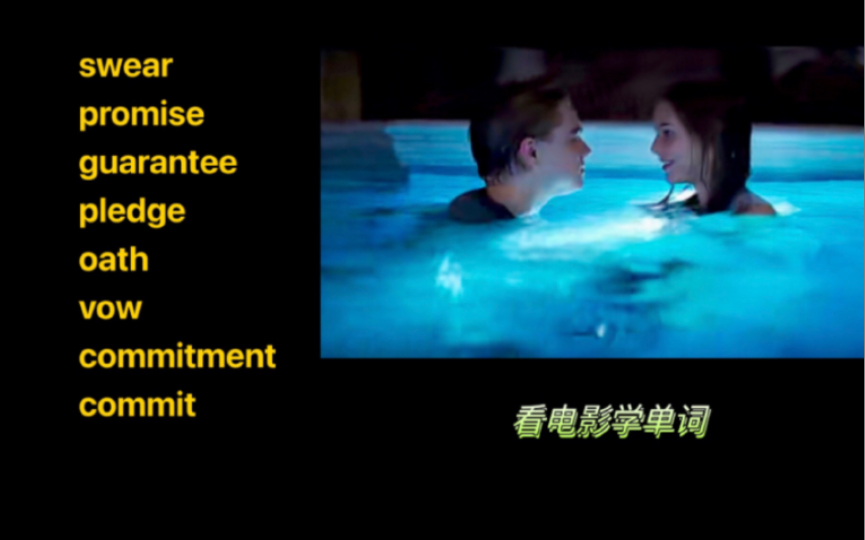 【单词打卡】 swear promise guarantee pledge oath vow commitment ...