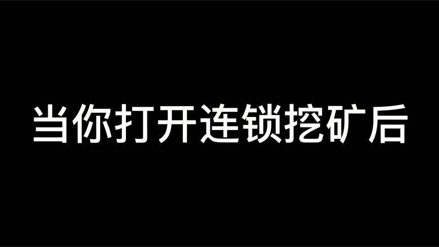 我的世界:当你开连锁挖矿后