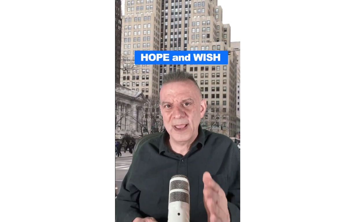 hope 与 wish 的用法区别(英文字幕)