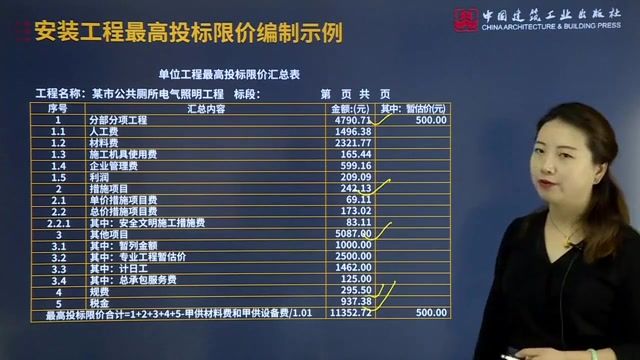 31讲 3042 安装工程最高投标限价编制示例~1√