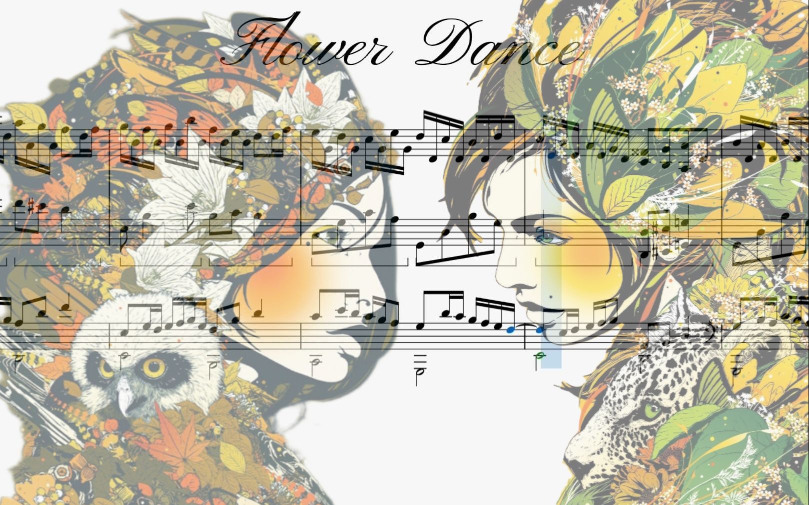 全网唯一的【Flower Dance花之舞】原版钢琴谱!还原度百分百!