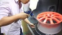 荣鹏喷枪轮毂罩光漆喷漆